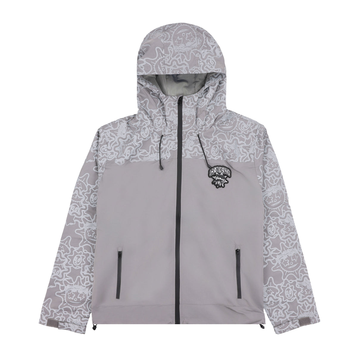 Glo Stars and Sun Windbreaker (Charcoal Grey)