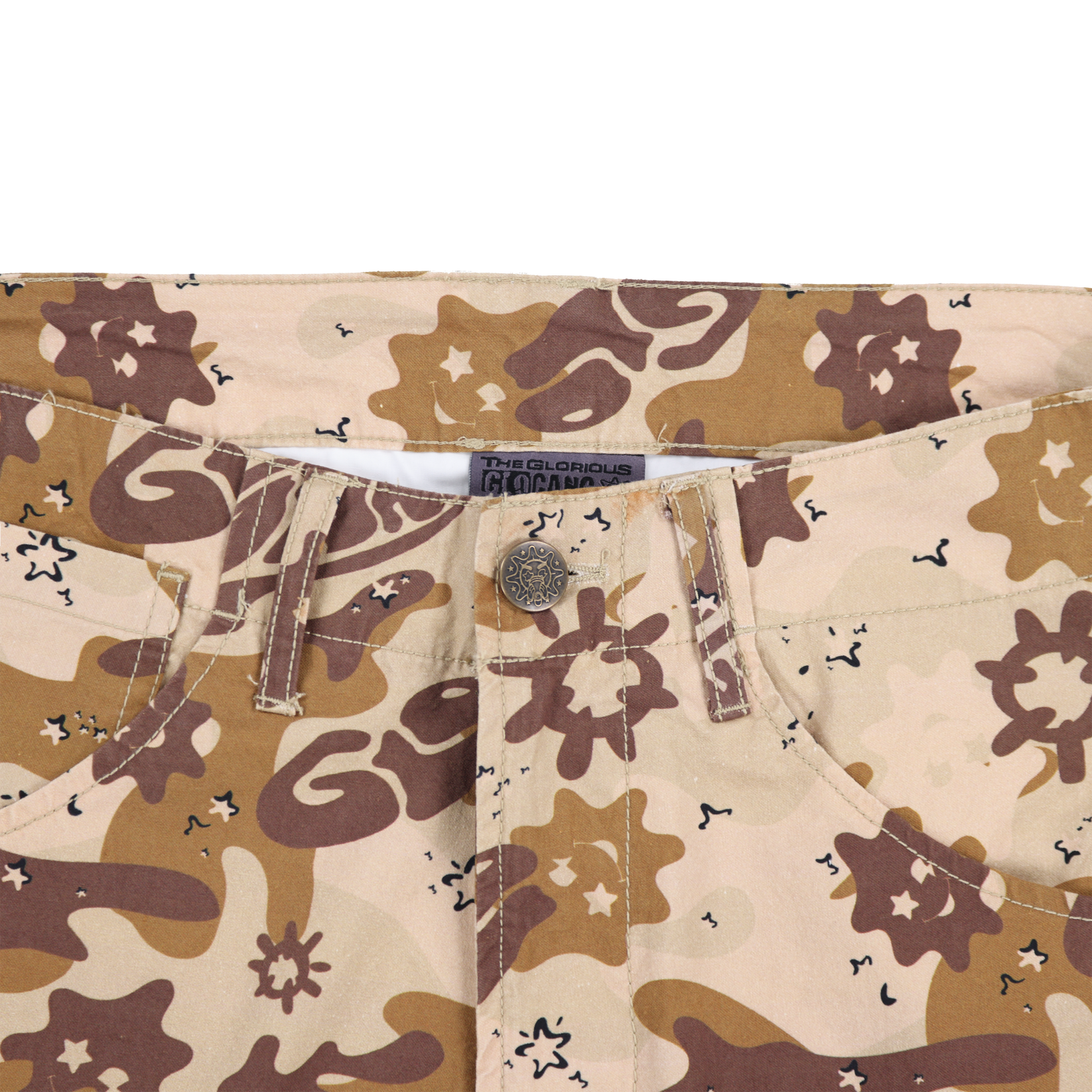 Glo Gang Side Zip Tapered Pant (Tan Camo)