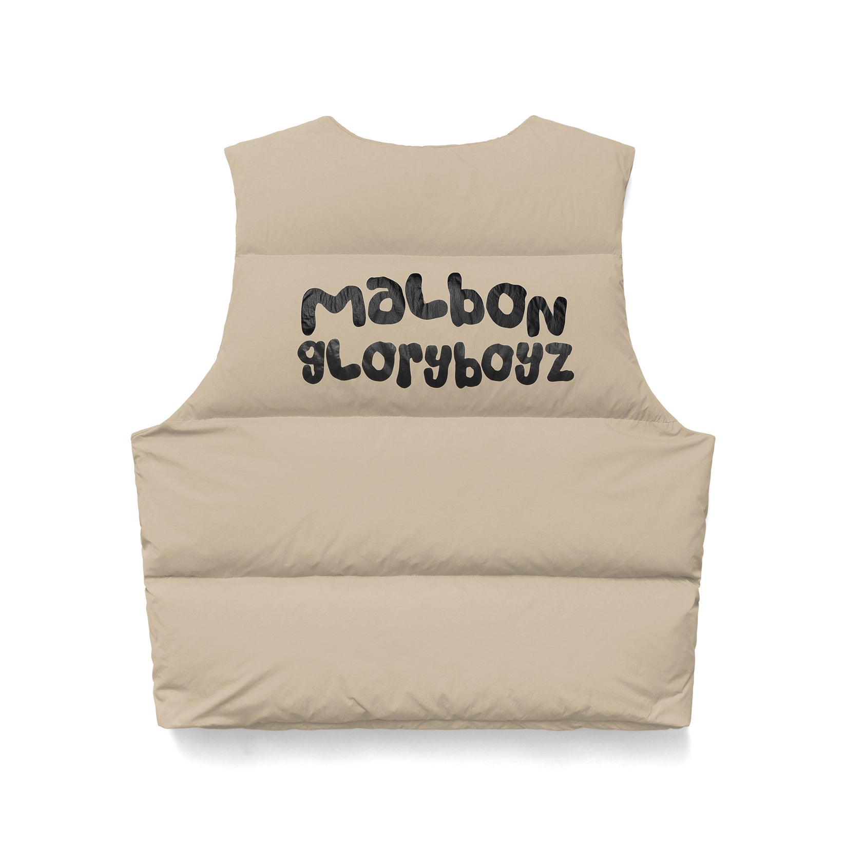 Malbon x Gloryboyz Puffer Vest (Bone)